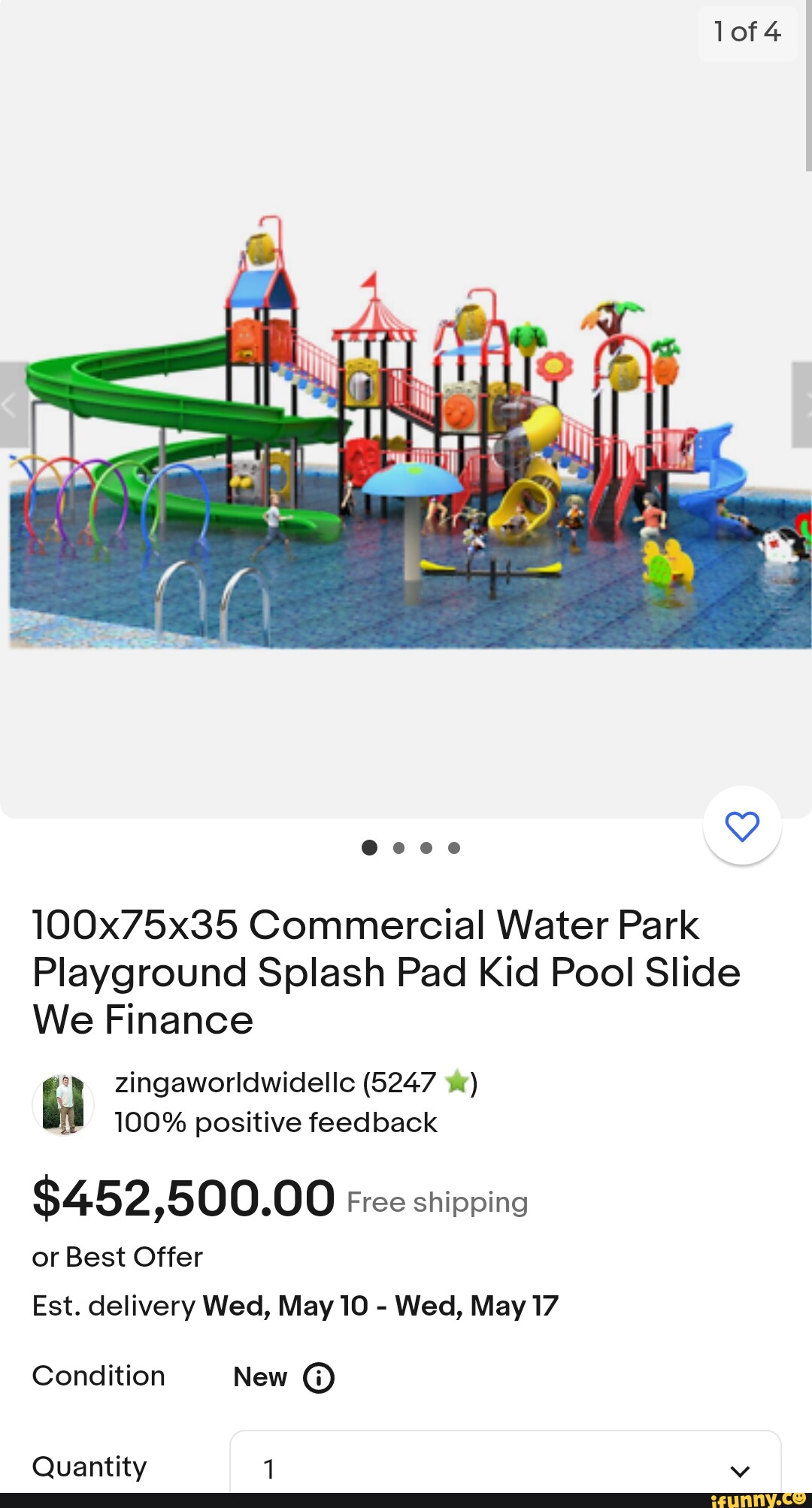 @eee 100x75x35 Commercial Water Park Playground Splash Pad Kid Pool ...
