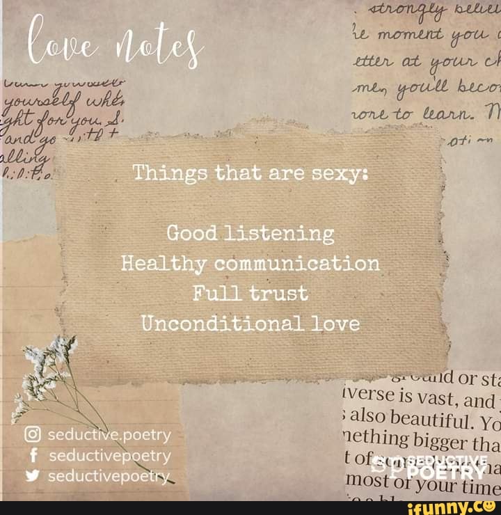 Healthy Communication Full Trust Moment Youll Things That Are Sexy
