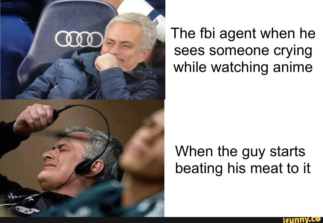 The fbi agent when he sees someone crying while watching anime When the ...