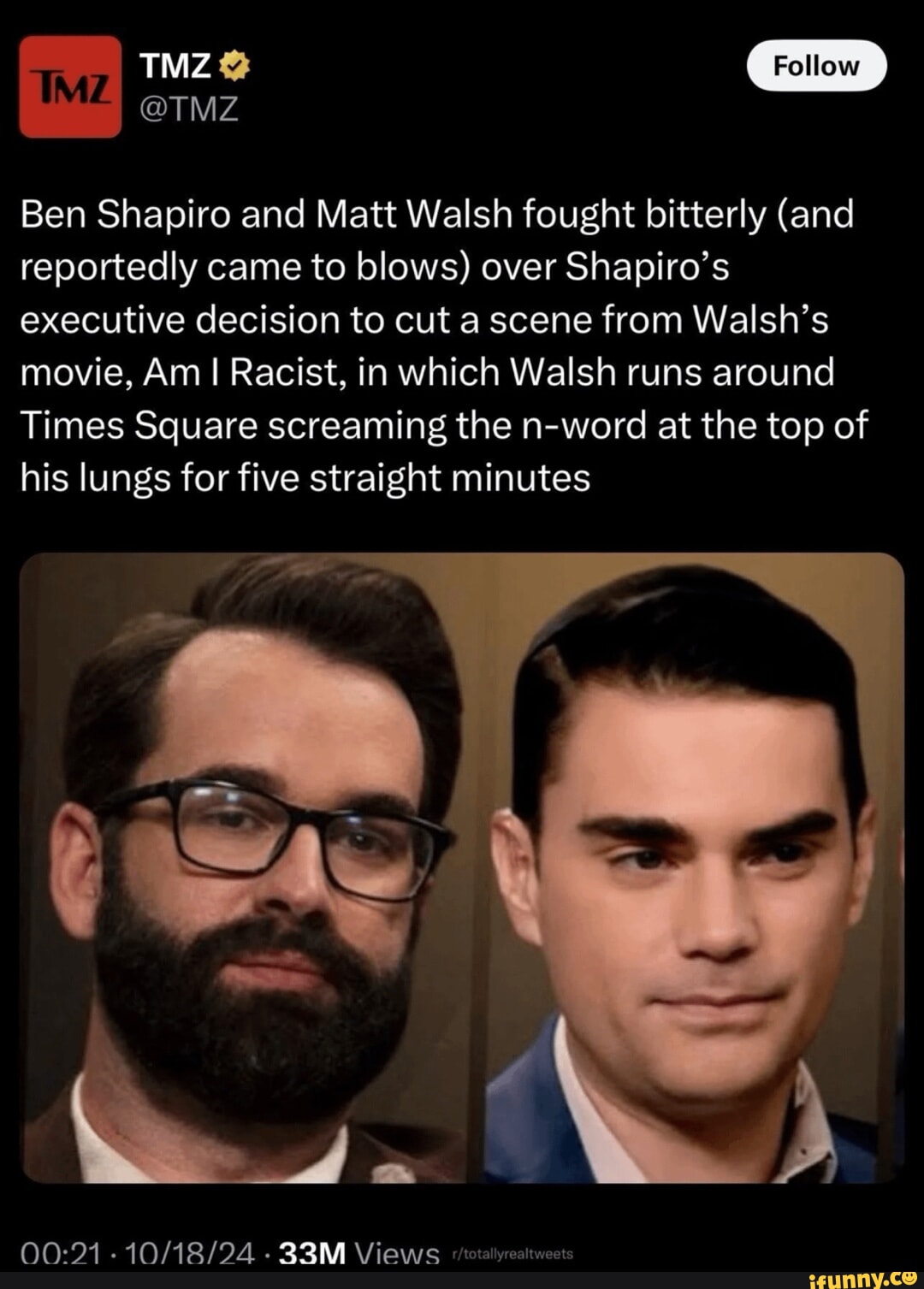 Ben Shapiro and Matt Walsh fought bitterly (and reportedly came to ...