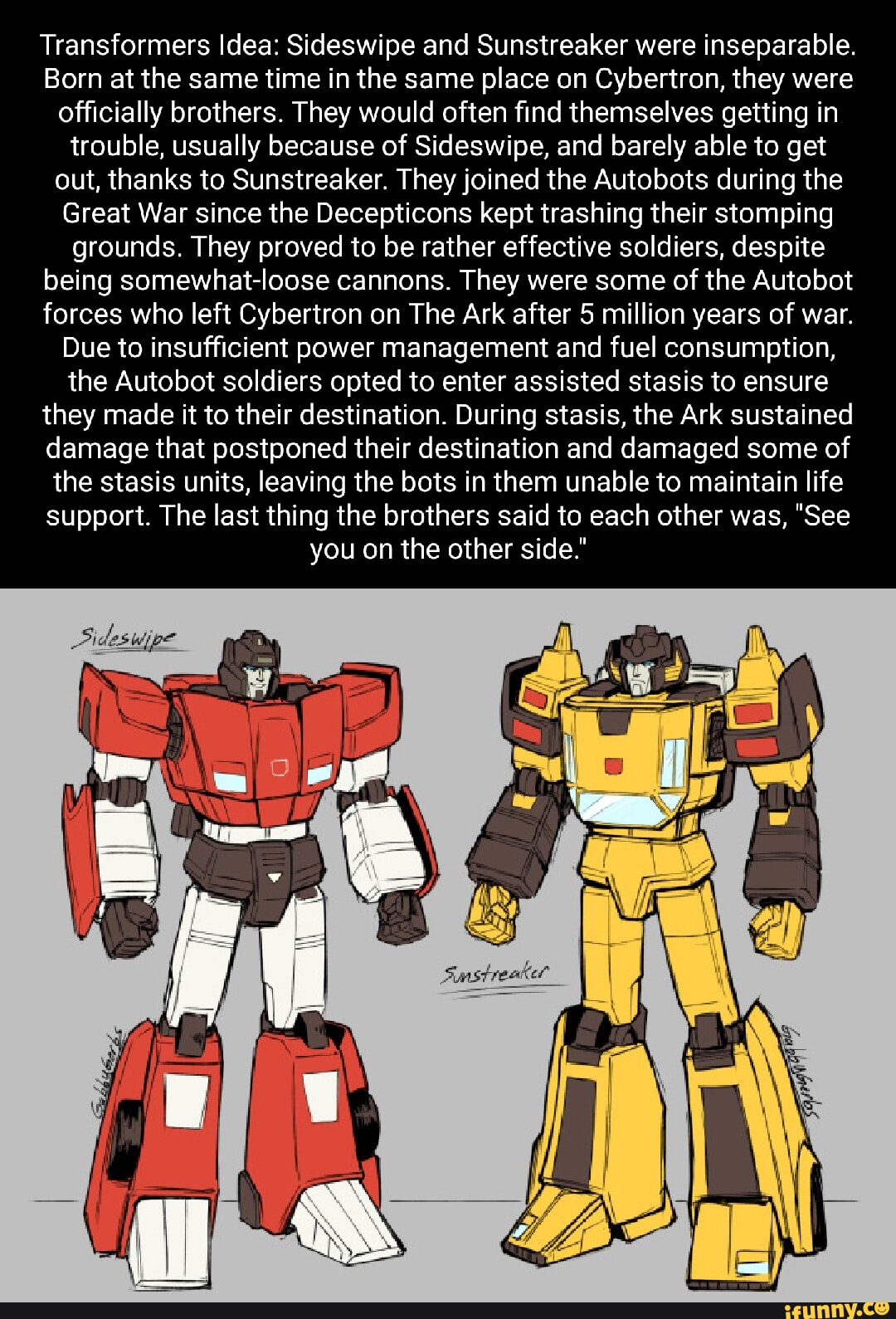Sideswipe memes. Best Collection of funny Sideswipe pictures on iFunny