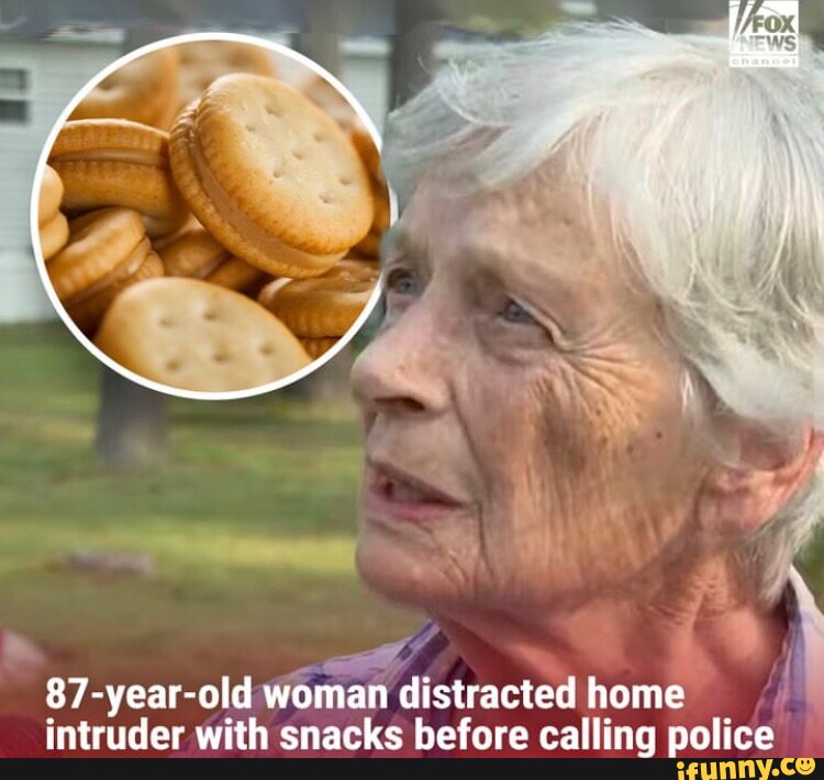 87-year-old woman distracted home intruder with snacks before calling ...