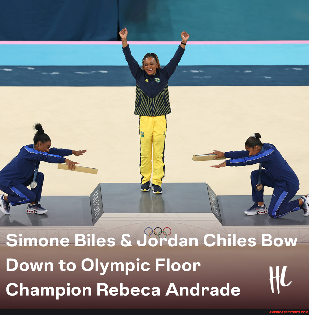 Simone Biles & Jordan Chiles Bow Down to Olympic Floor Champion Rebeca ...