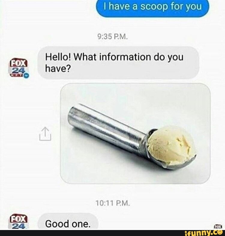 I have a scoop for you RM. Hello! What information do you have? PM. FOX ...