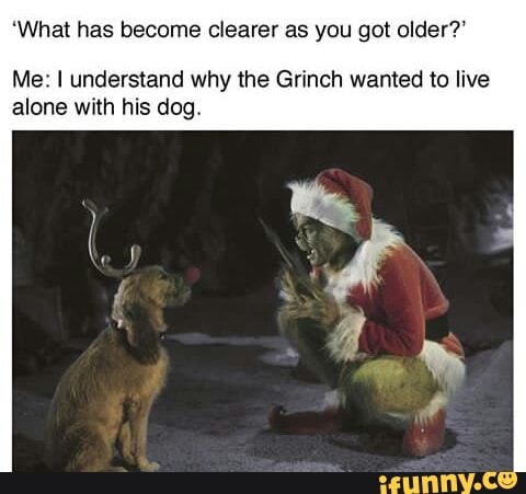 ‘What has become clearer as you got older?’ Me: I understand why the ...
