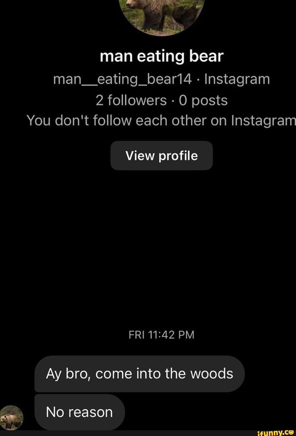 Man eating bear man__eating_bear14 - Instagram 2 followers posts You ...