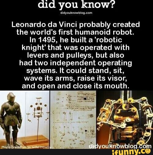 Did you know? Leonardo da Vinci probably created the world's first ...