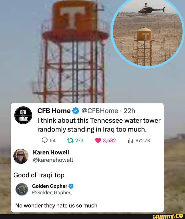 CFB Home @CFBHome I think about this Tennessee water tower randomly ...