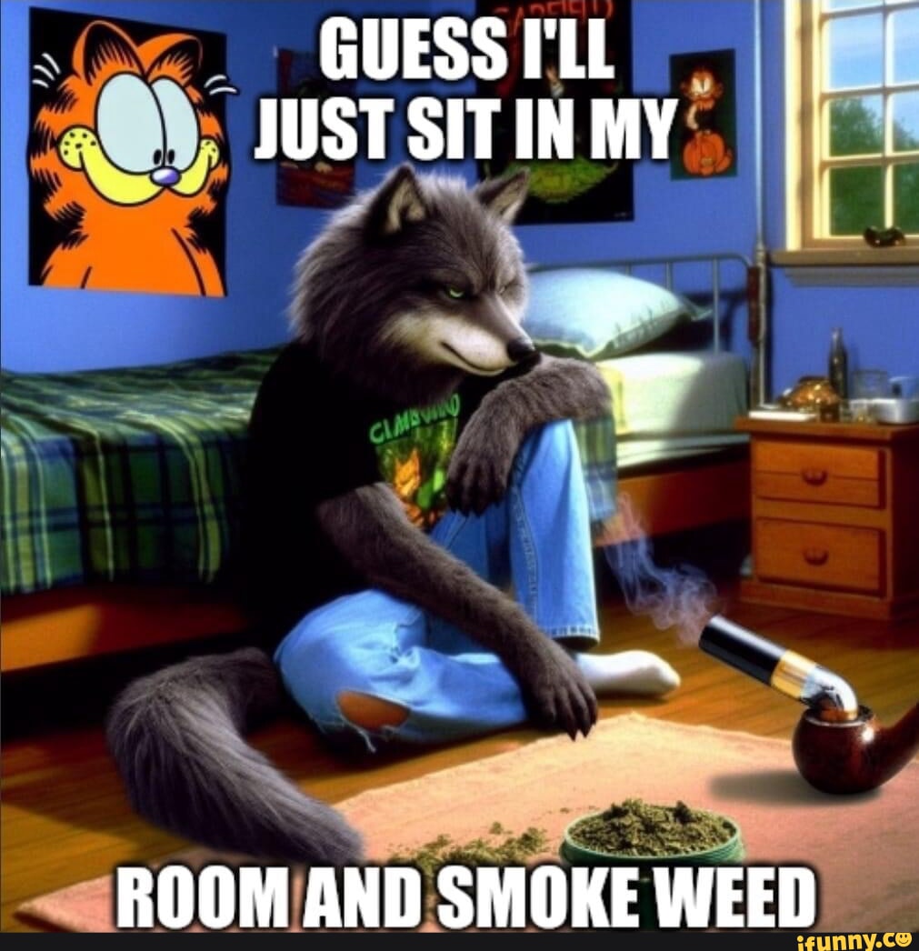 GUESS I'LL I JUSTSITINMY I ROOM AND SMOKE WEED - iFunny