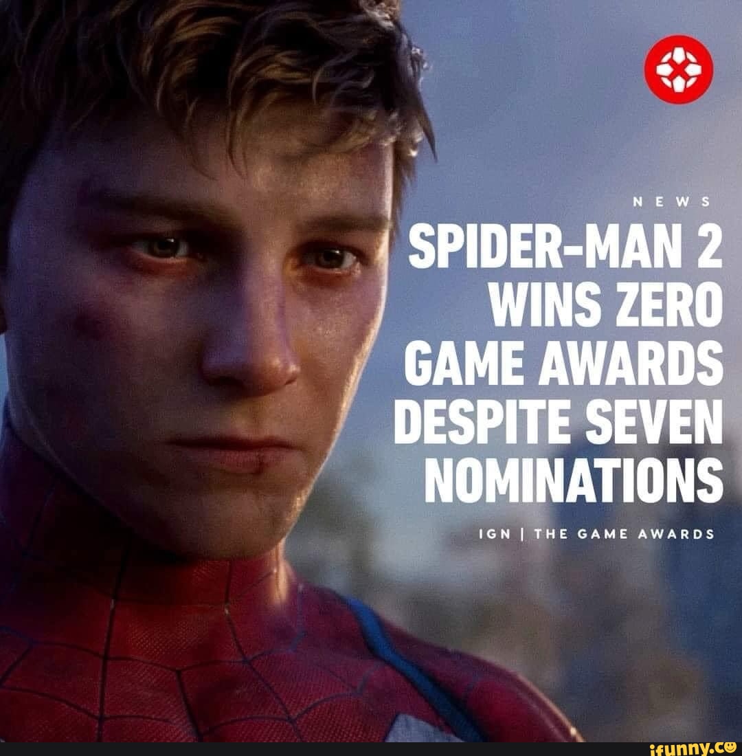 SPIDER-MAN 2 WINS ZERO GAME AWARDS DESPITE SEVEN NOMINATIONS IGN I THE ...