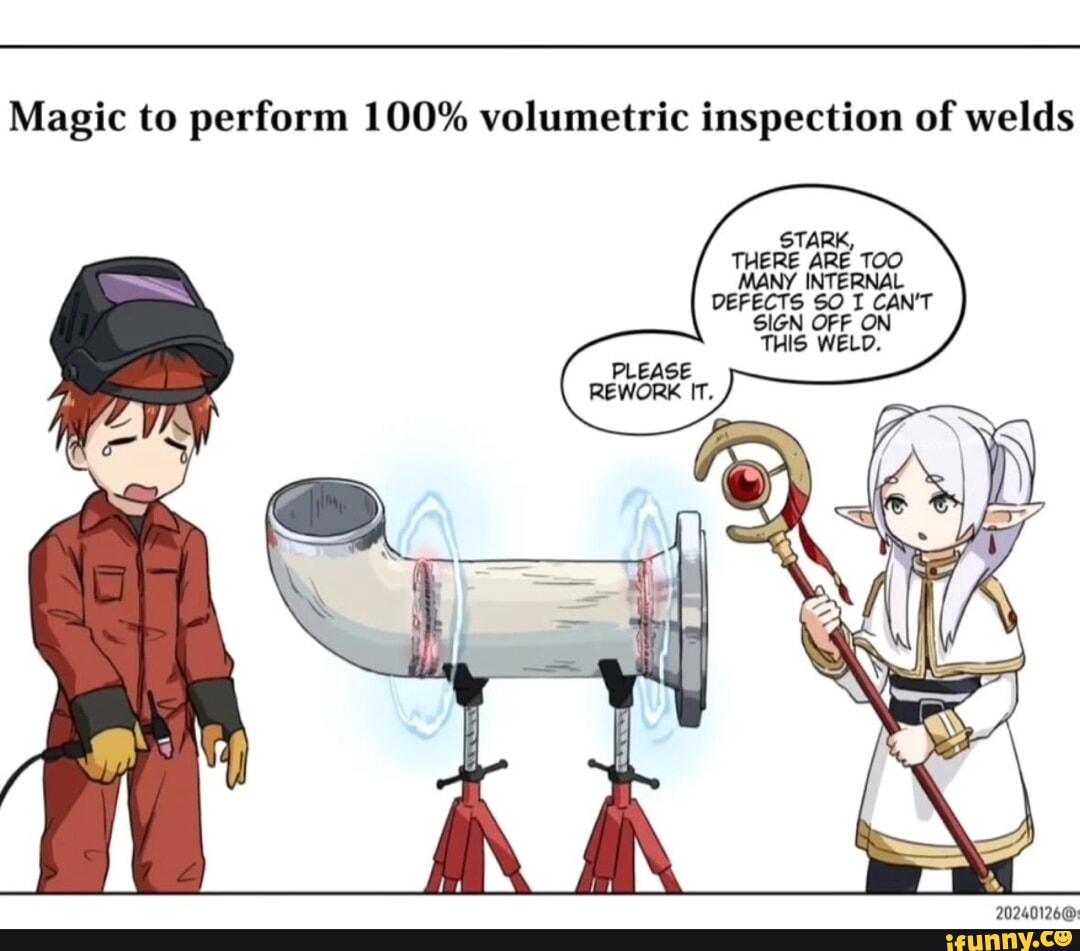 Magic to perform 100% volumetric inspection of welds STARK, THERE ARE ...