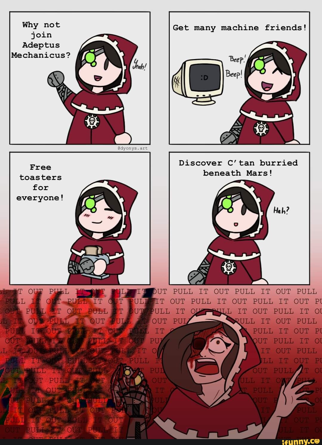 Get many machine friends! Why not join Adeptus Machanicus? @dyonys.art ...
