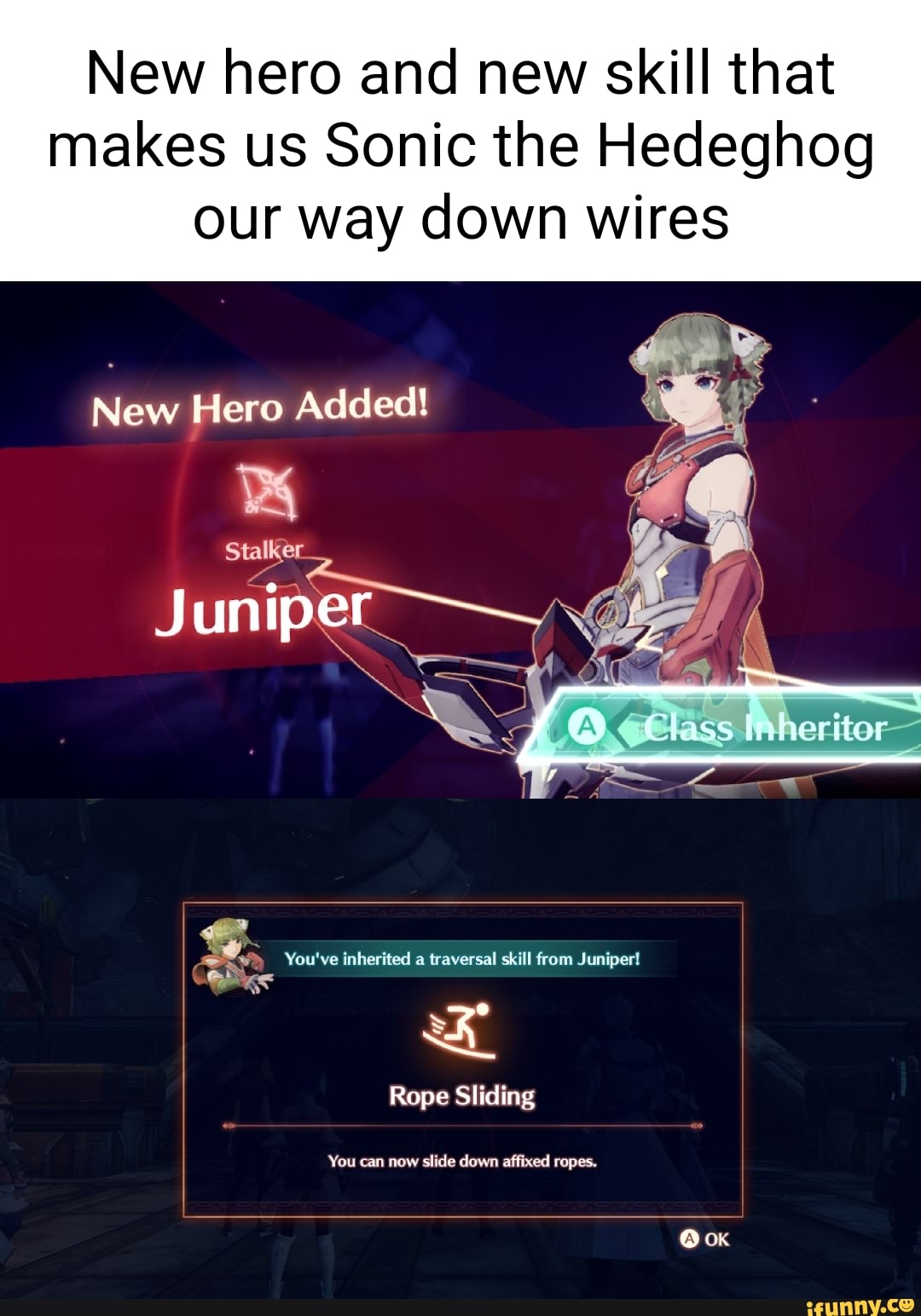 New hero and new skill that makes us Sonic the Hedeghog our way down ...