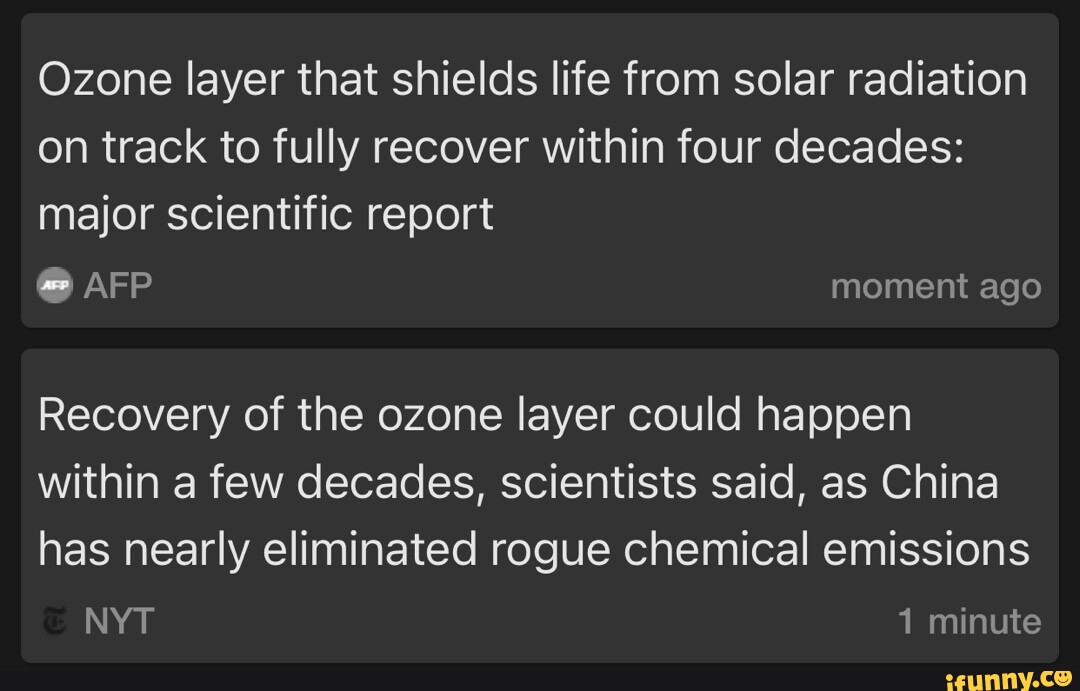 Ozone layer that shields life from solar radiation on track to fully ...
