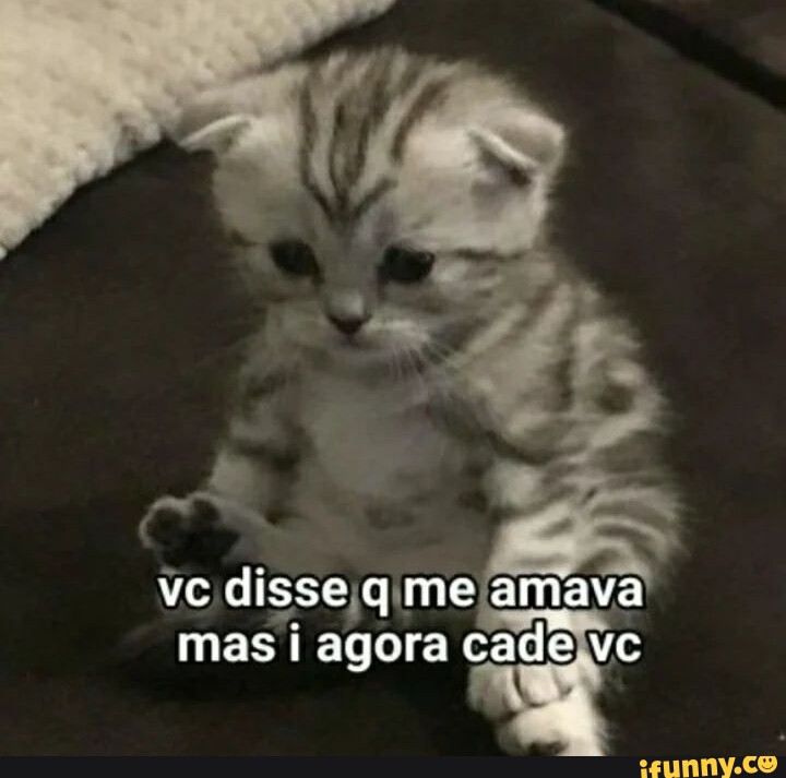 Vc disse q me amava mas i agera cade vc - iFunny Brazil