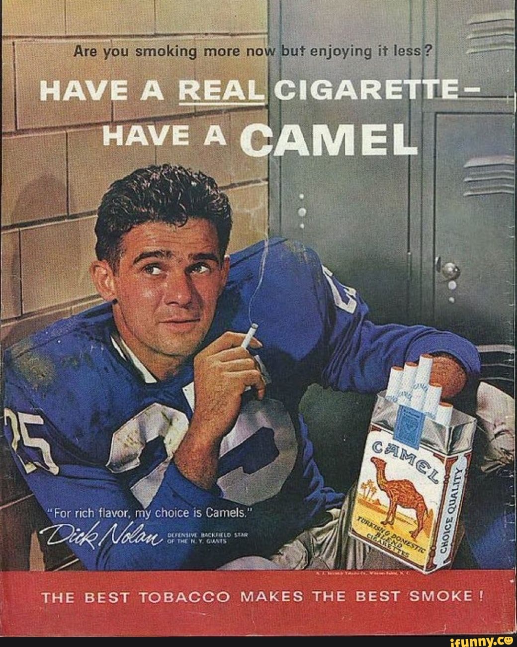 I Are you smoking more now but enjoying it less? HAVE A REAL CIGARETTE ...