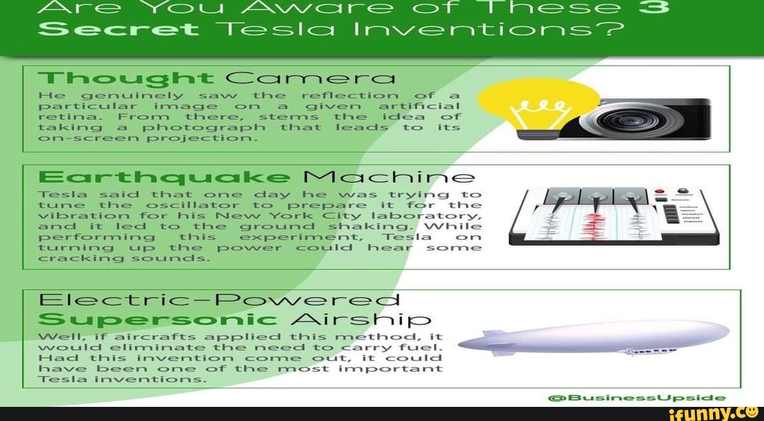 Secret Tesla Imvemtions? SS Thought Camera He genuinely saw the ...