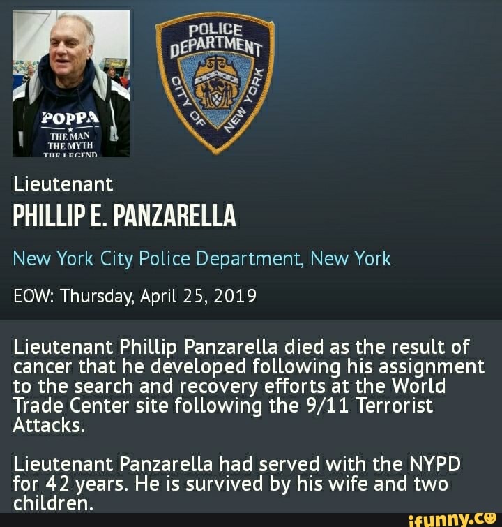 POPPA Lieutenant PHILLIP PANZARELLA New York City Police Department ...