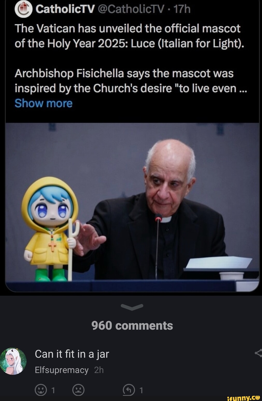 CatholicTv The Vatican has unveiled the official mascot of the Holy ...