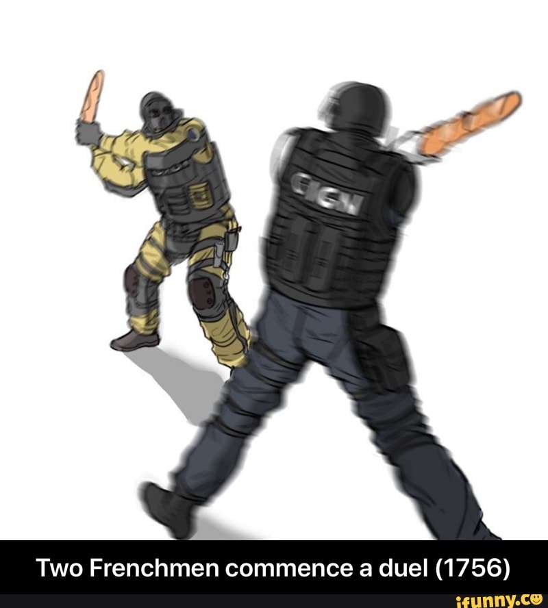 Two Frenchmen commence a duel (1756) - Two Frenchmen commence a duel ...