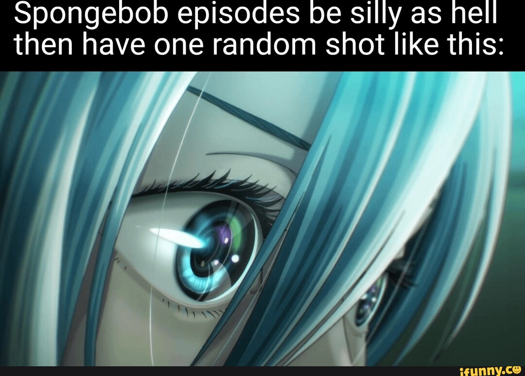 Spongebob episodes be silly as hell then have one random shot like this ...