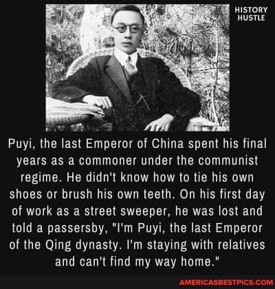Puyi, the last Emperor of China spent his final years as a commoner ...