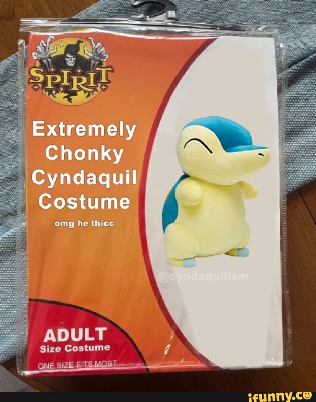 Extremely Chonky Cyndaquil I Costume he thicc ADULT Size Costume - iFunny