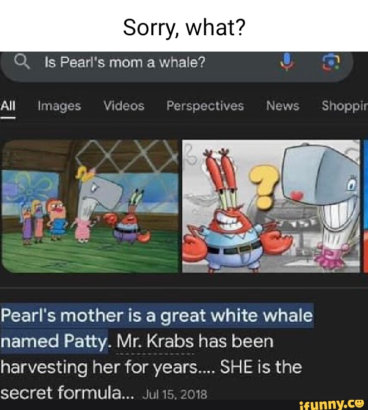 Spongebob Squarepants Pearl's Mom