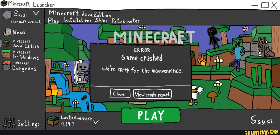 @DMinecraft. Launcher Ssysi Minecraft: Java Edition Microsoft acnout ...