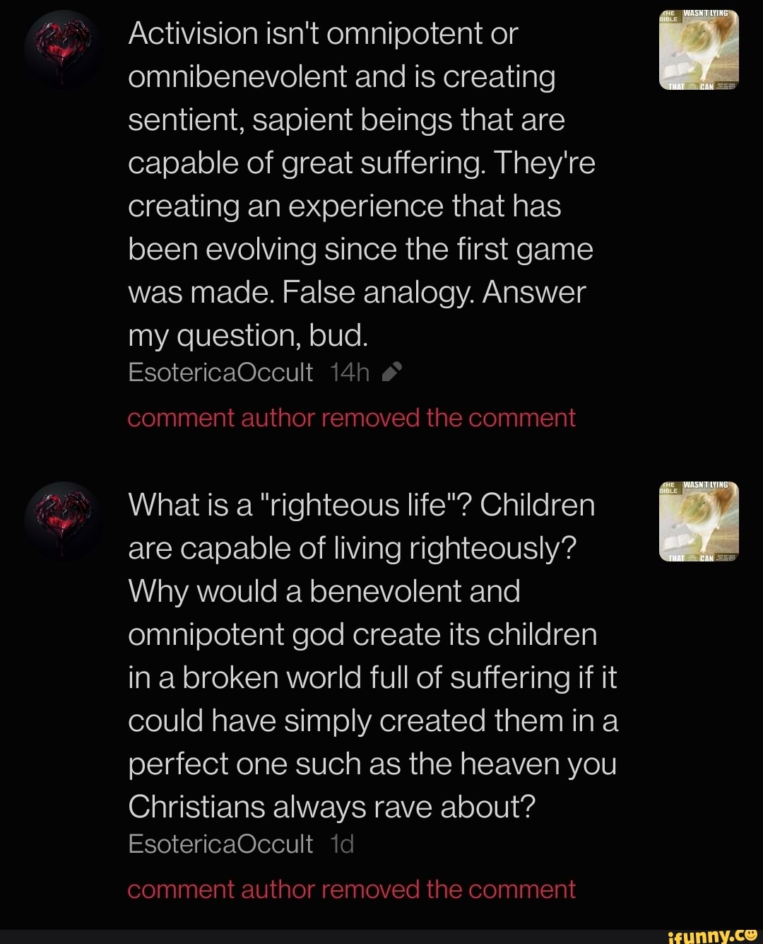 Omnipresent Omniscient Omnipotent Omnibenevolent