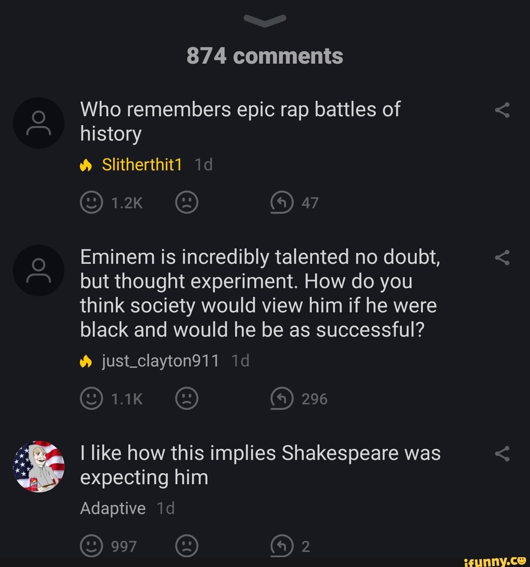 Who remembers epic rap battles of history Eminem is incredibly talented ...