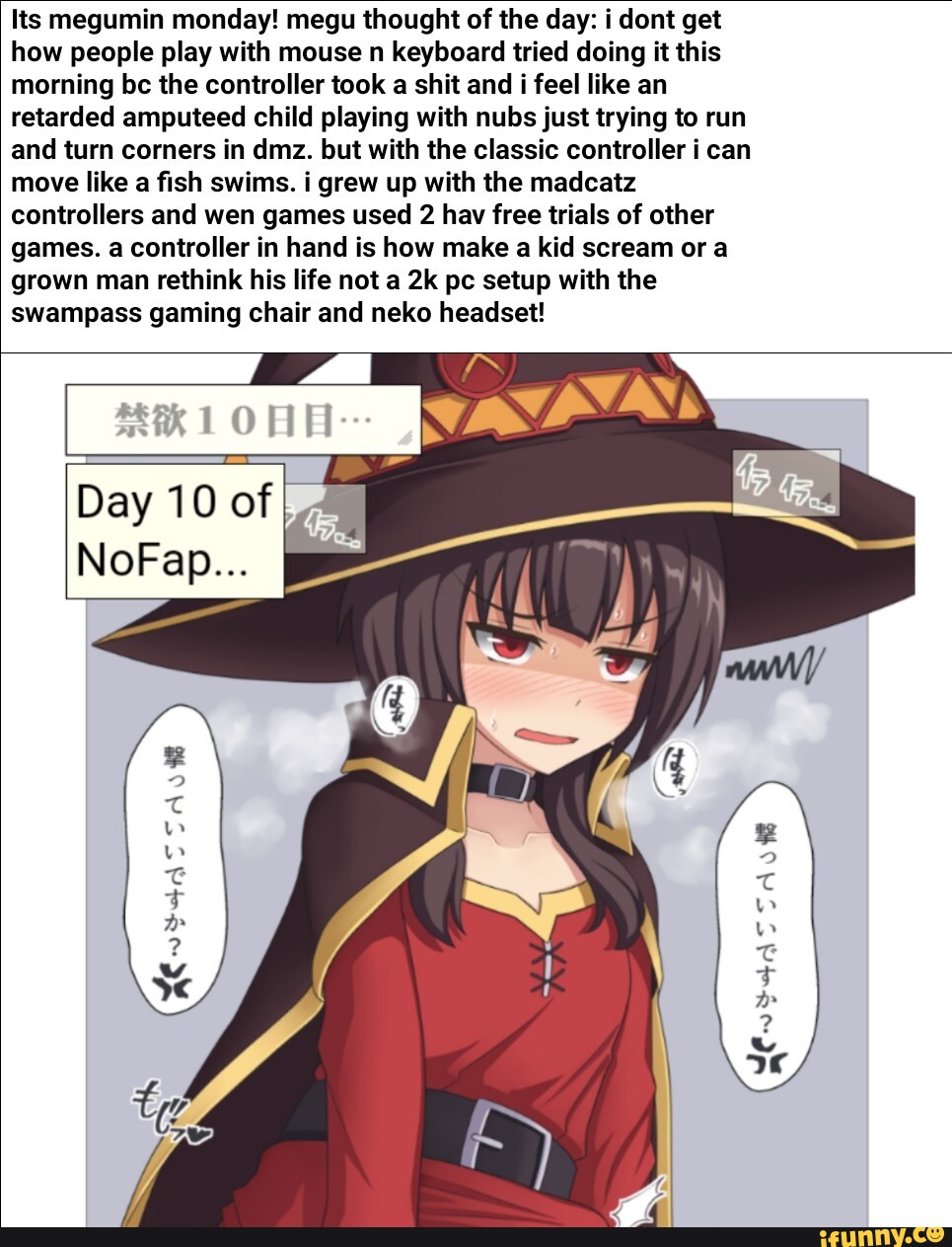 Its megumin monday! megu thought of the day: i dont get how people play ...