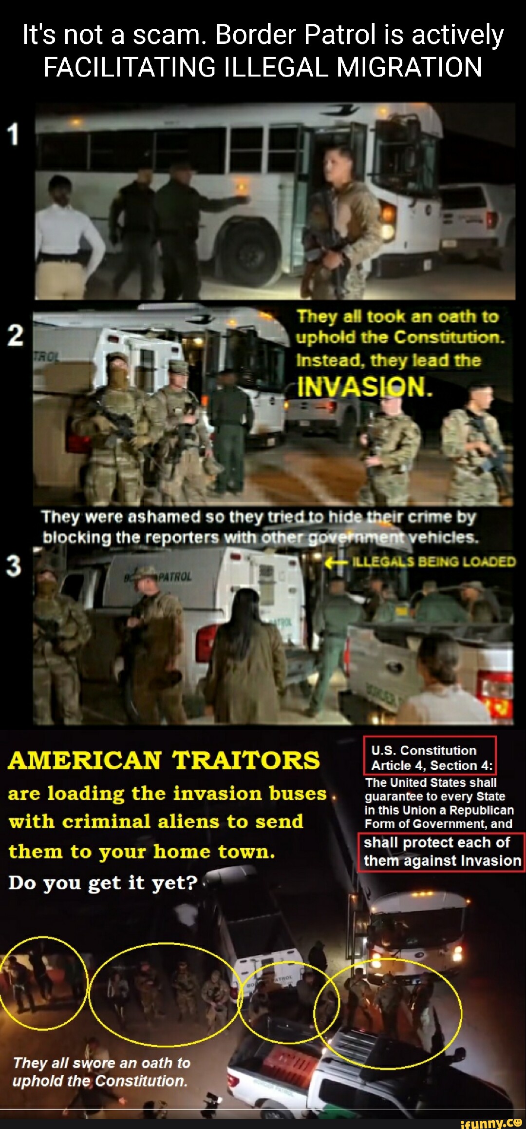 It's not a scam. Border Patrol is actively FACILITATING ILLEGAL ...