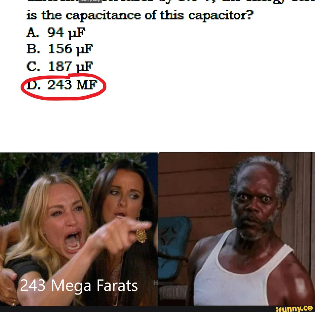 Is the capacitance of this capacitor? A. 94 pF B. 156 pF C. 187 243 MED ...