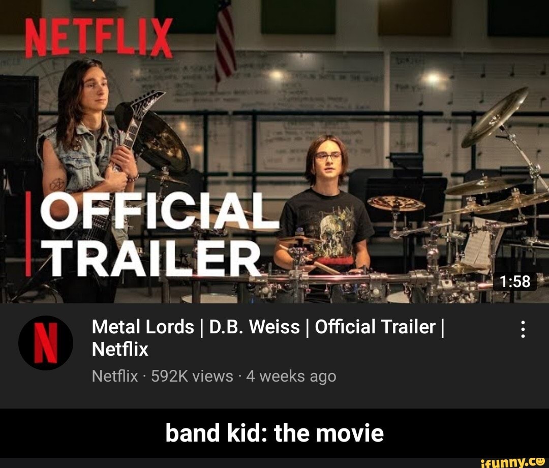 OFFICIAL TRAILER Metal Lords I D.B. Weiss I Official Trailer I Netflix ...