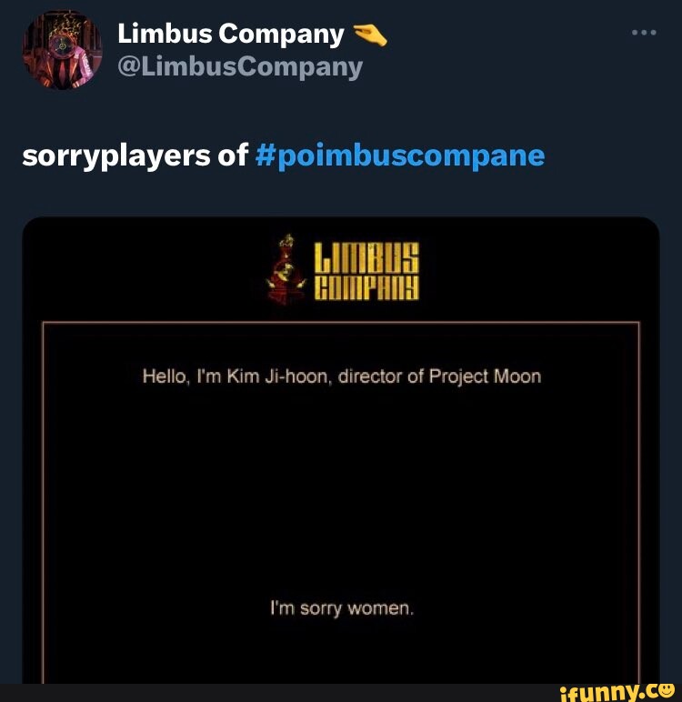 Limbus Company @limbusCompany sorryplayers of #poimbuscompane ANY Hello ...