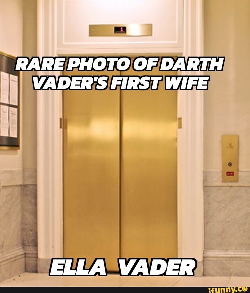 RARE PHOTO OF DARTH VADER'S FIRST WIFE ELLA VADER - iFunny