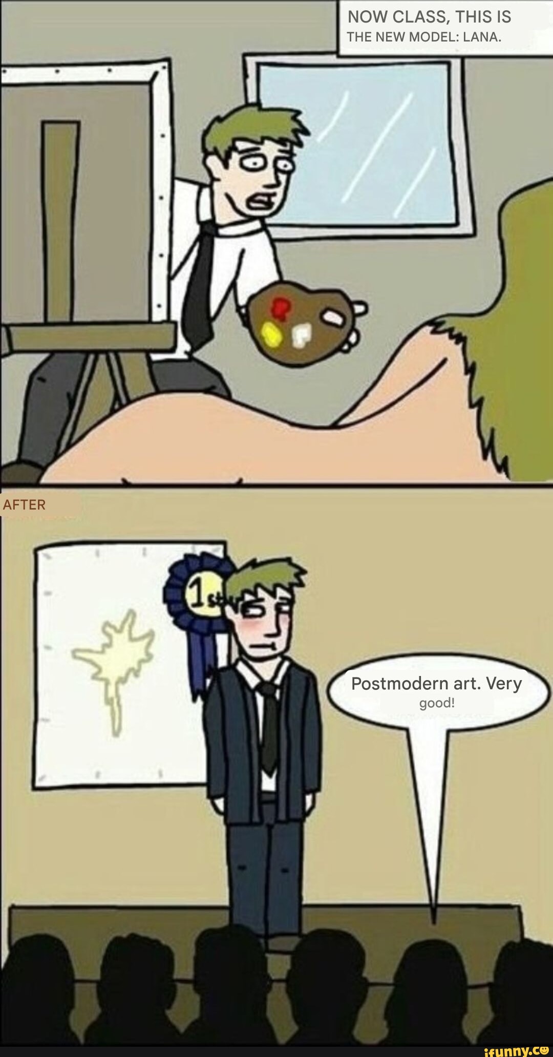 NOW CLASS, THIS IS THE NEW MODEL: LANA. AFTER Postmodern art. Very good ...