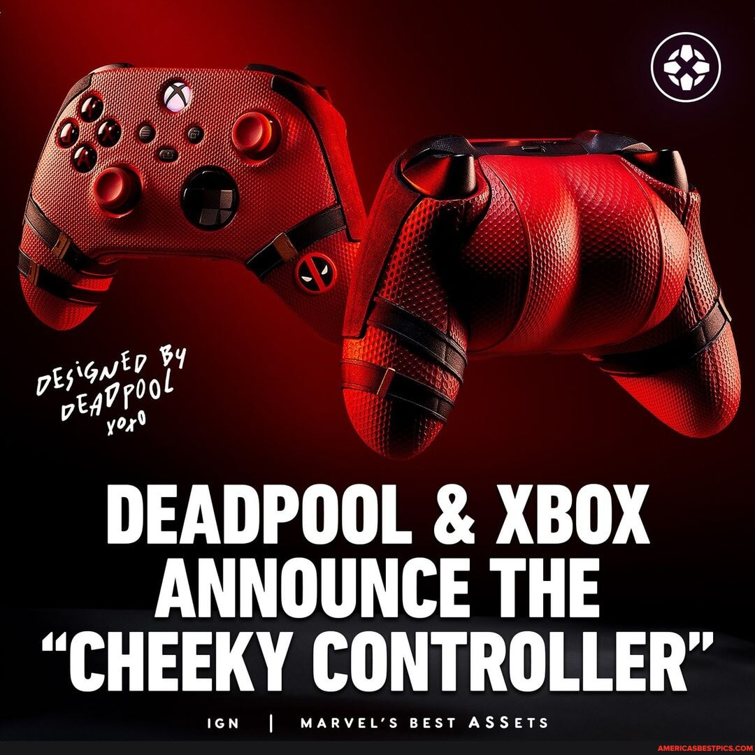 The aptly named "Cheeky Controller” is a custom Deadpool & Wolverine ...