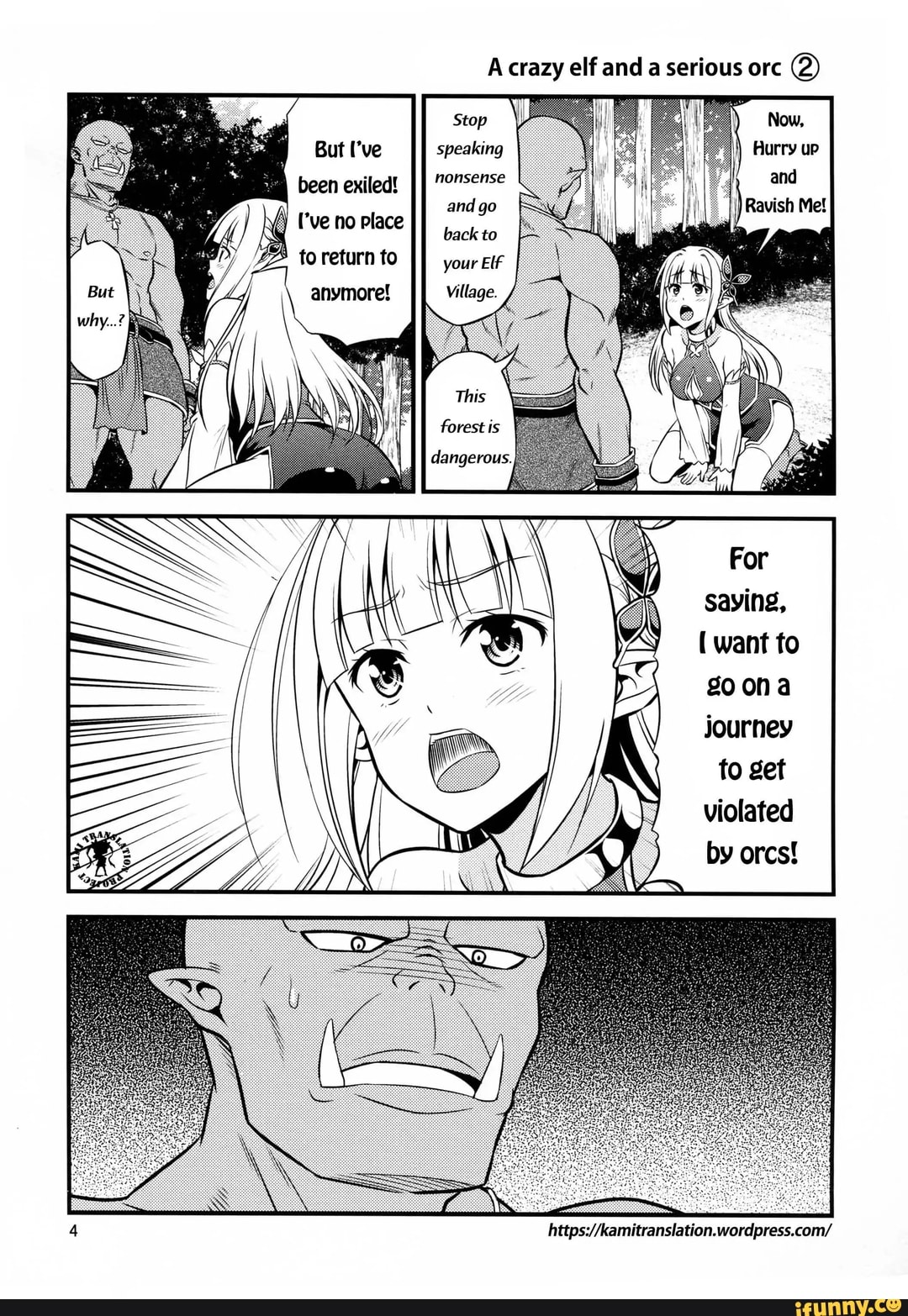 A Crazy Elf And A Serious Orc Stop Now But Pus Speaking Hurry Up Been Exileat Nonsense And And