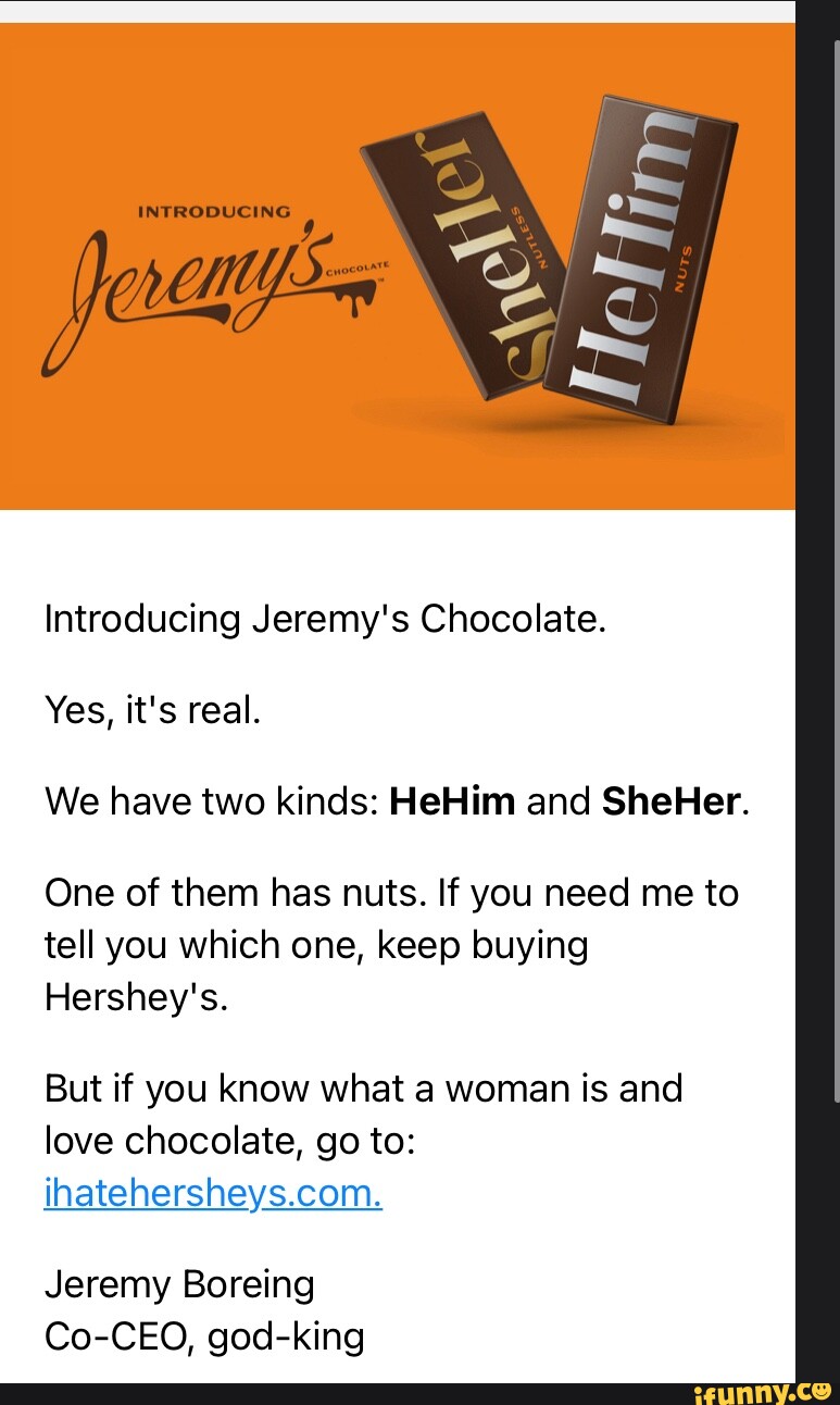 Introducing Introducing Jeremy S Chocolate Yes It S Real We Have Two