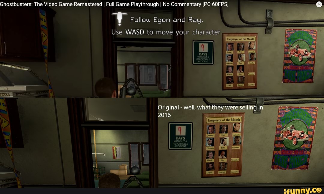 Above is what is supposed to be the remastered Ghostbusters game ...