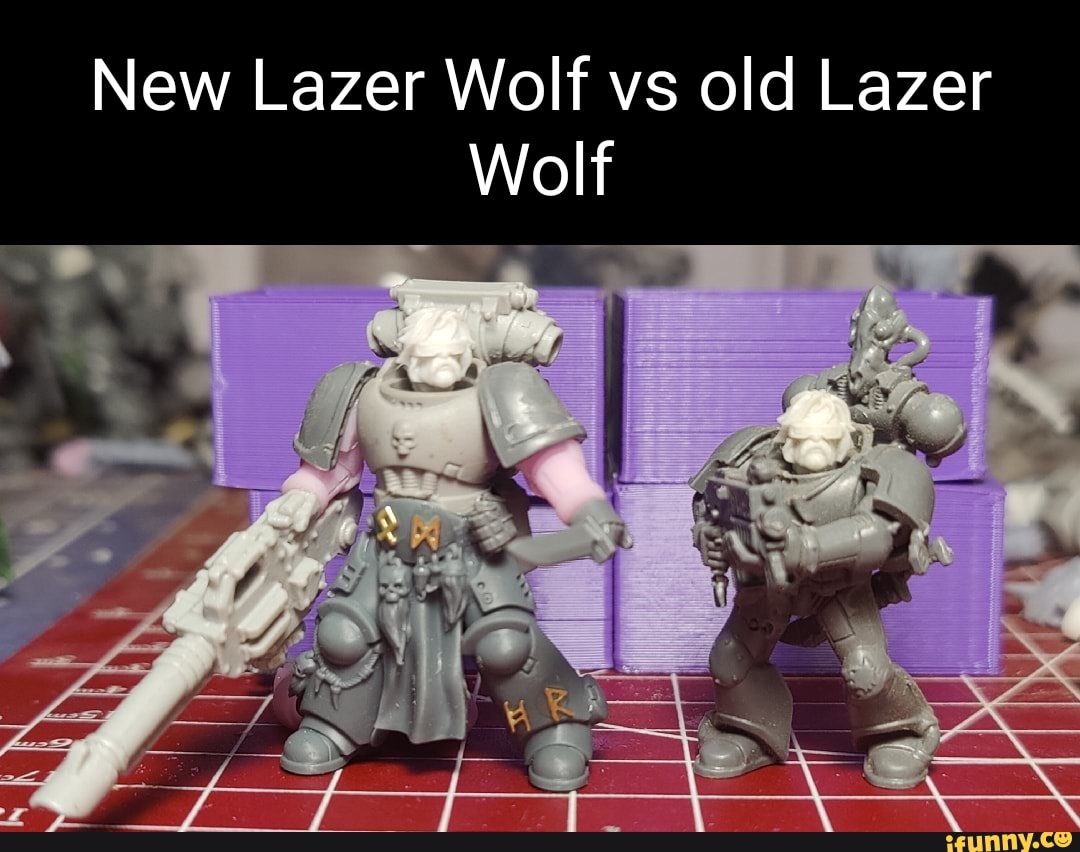New Lazer Wolf vs old Lazer Wolf - iFunny