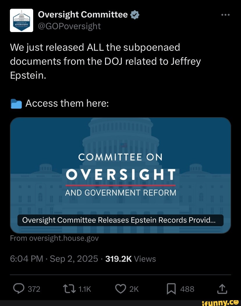 I Oversight Committee @ @GOPoversight We just released ALL the ...