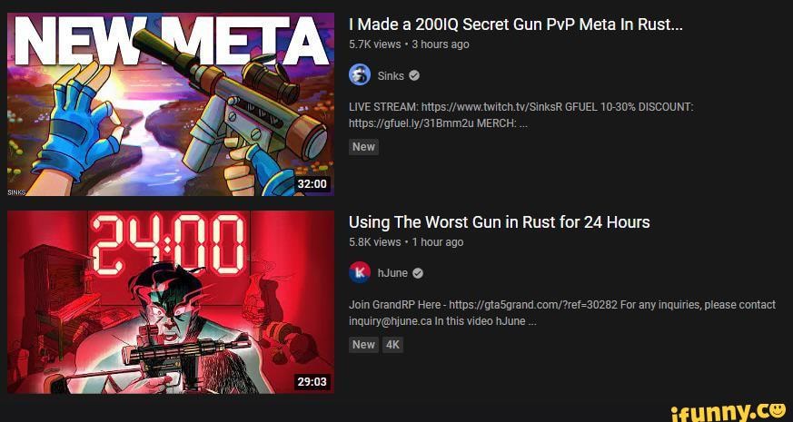 Made a 2001Q Secret Gun PuP Meta In Rust... 5.7K views 3 hours ago ...