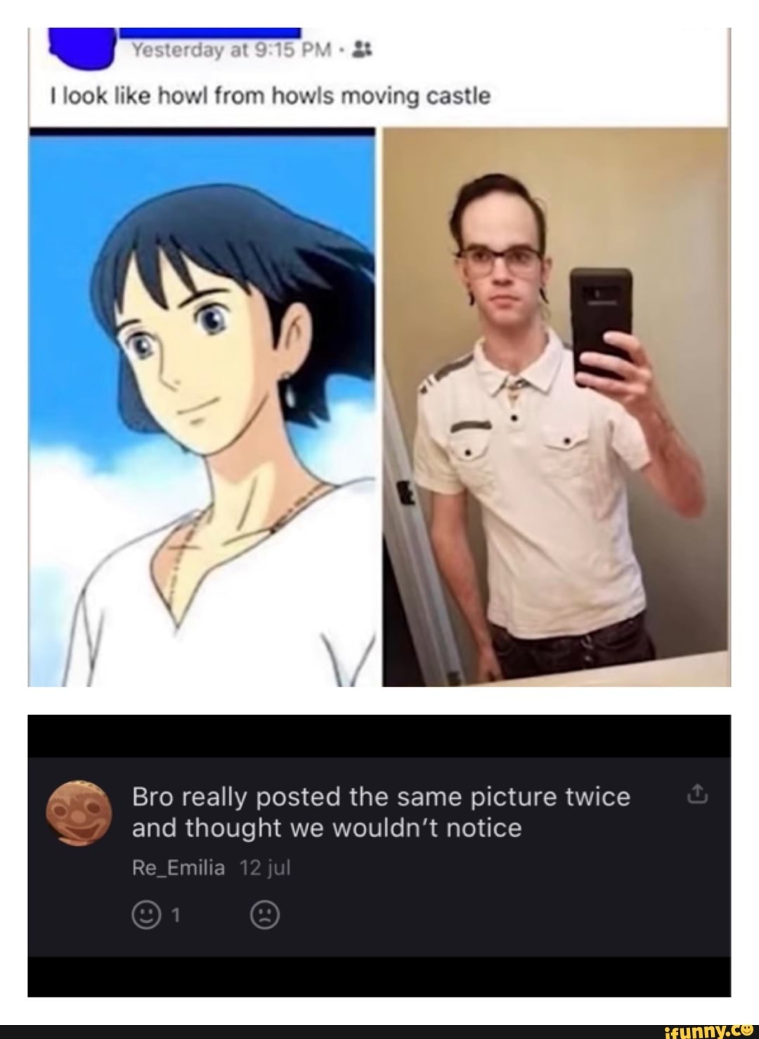 AM look like howl from howls moving castle ie Bro really posted the ...