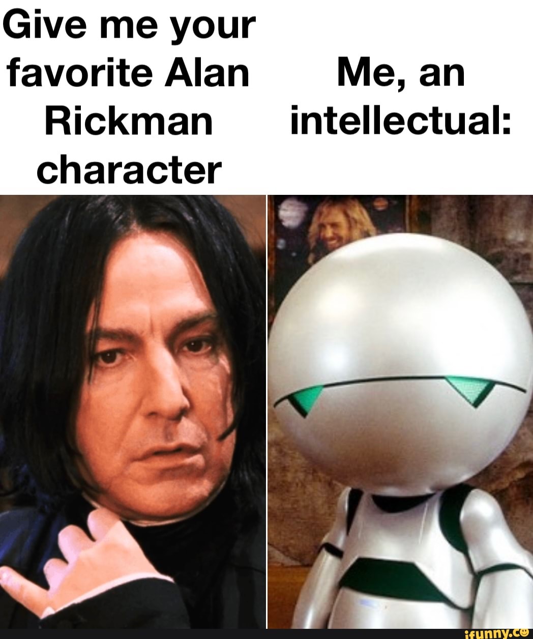 Alan Rickman memes memes. The best memes on iFunny