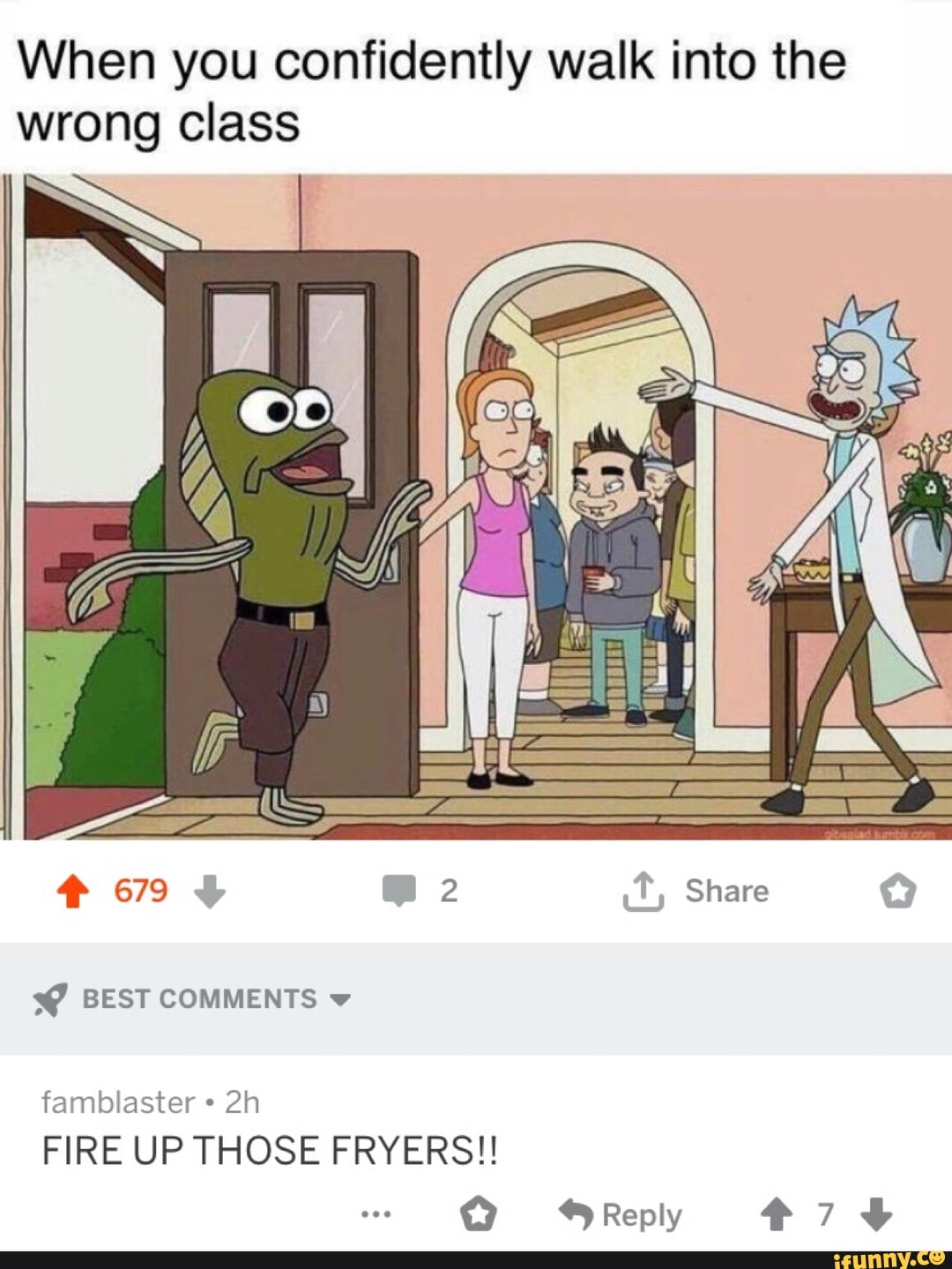 When you confidently walk into the wrong class - iFunny