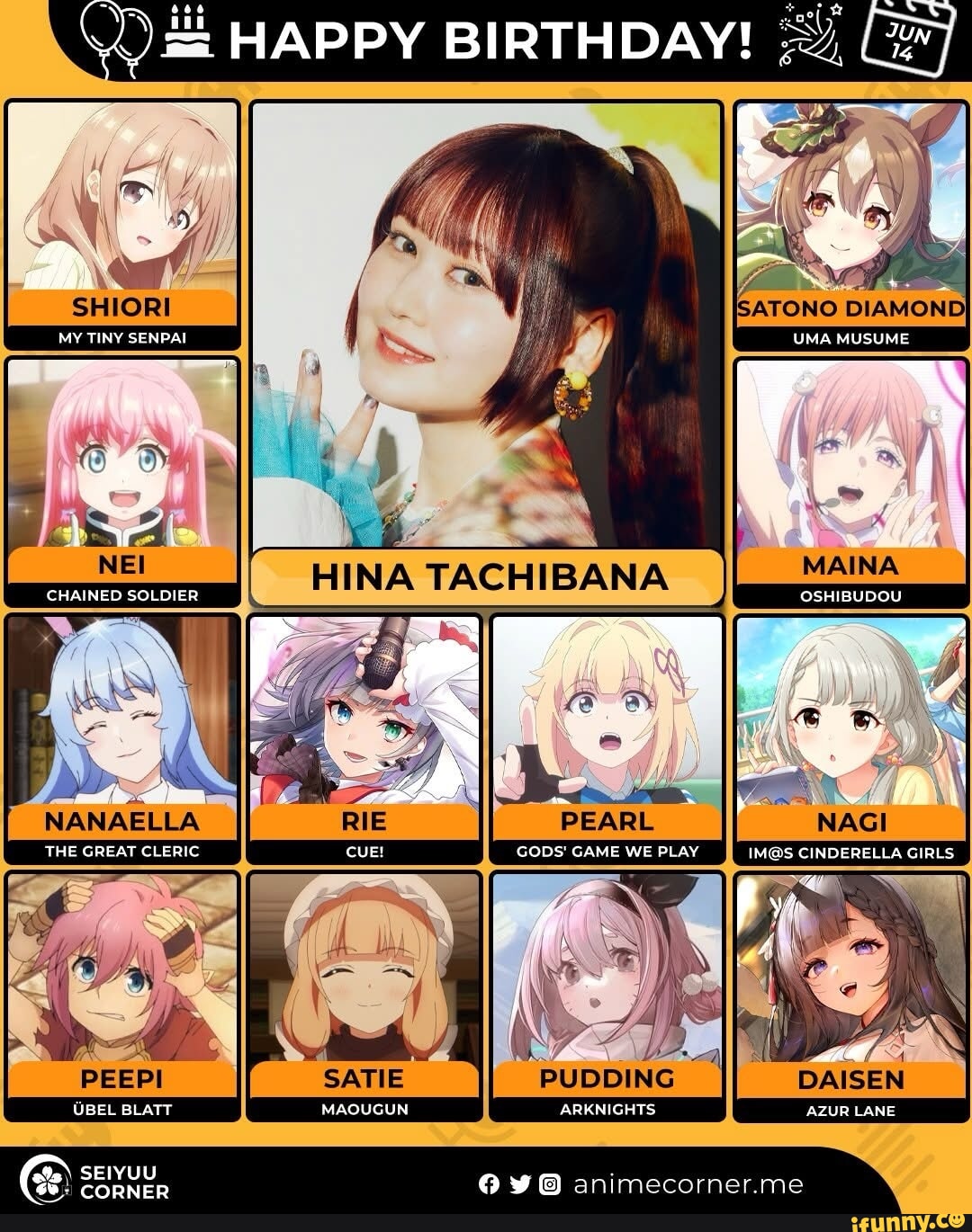 HAPPY BIRTHDAY! SHIORI MY TINY SENPAI CHAINED SOLDIER NANAELLA THE ...