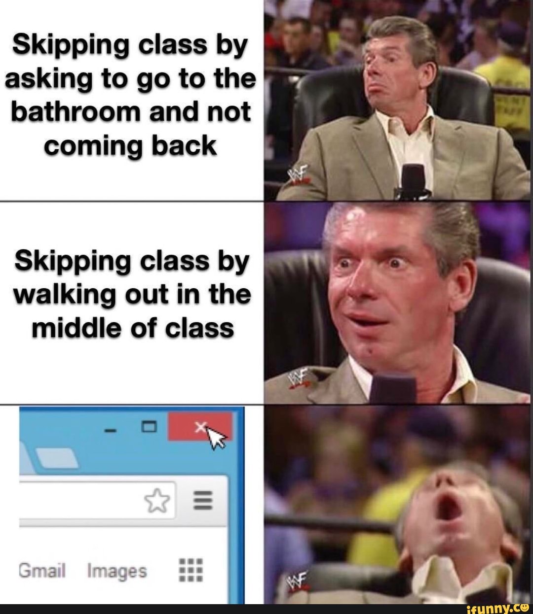 Bathroom and not coming back Skipping class by walking out in the ...